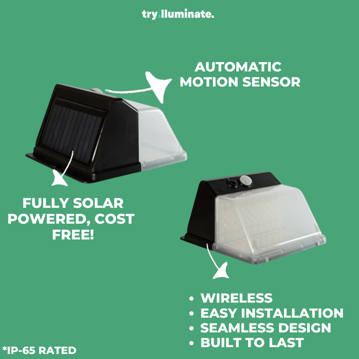 IlluminateSolar - Solar Lights with Motion Sensors & Easy Install